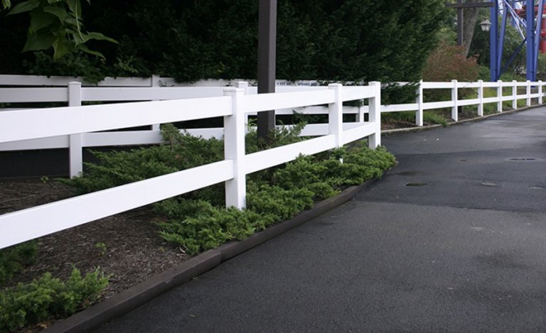 2 Rail Vinyl Fence - Post & Rail Fence - Superior Plastic Products