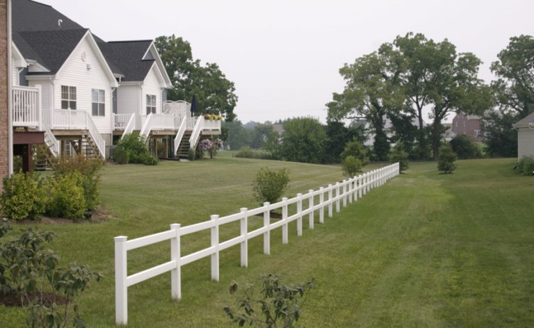 2 Rail Vinyl Fence - Post & Rail Fence - Superior Plastic Products